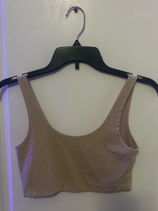 Cotton On | Tops | Cotton On Taupe Scoop Neck Crop Tank | Poshmark